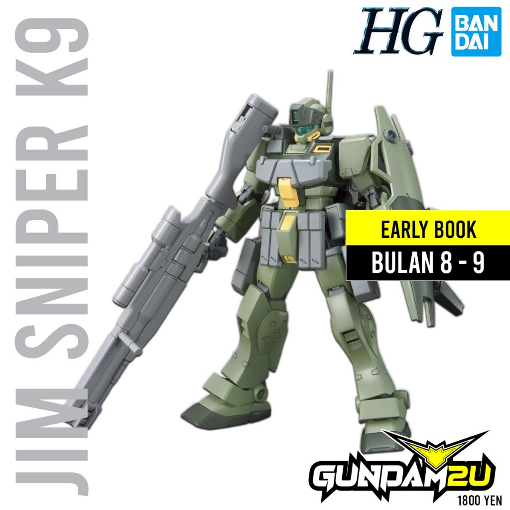 G2UEB BANDAI HG 1/144 GM Sniper K9 - High Grade HGBF 010 Gundam Build Fighters Plastic Model Kit ...