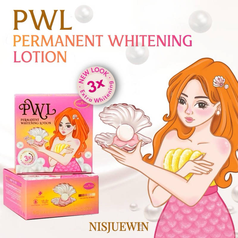New PWL Permanent Whitening Lotion 50gm /Nisjuewin Face Body Skin ...
