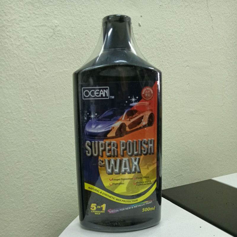 OCEAN Super POLISH & WAX 5 IN 1 Natural & Synthetic Wax Protection ...