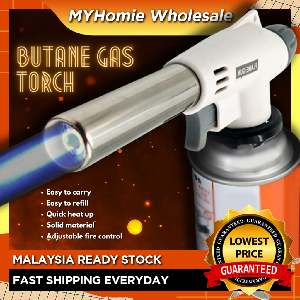Camping Gas Torch Butane Burner Welding Fire Maker Flame Gun ...