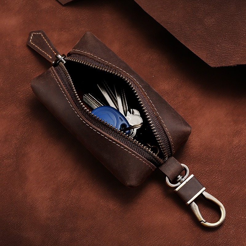 Genuine Cow Hide Leather Key Holders / Key Pouch | Shopee Malaysia