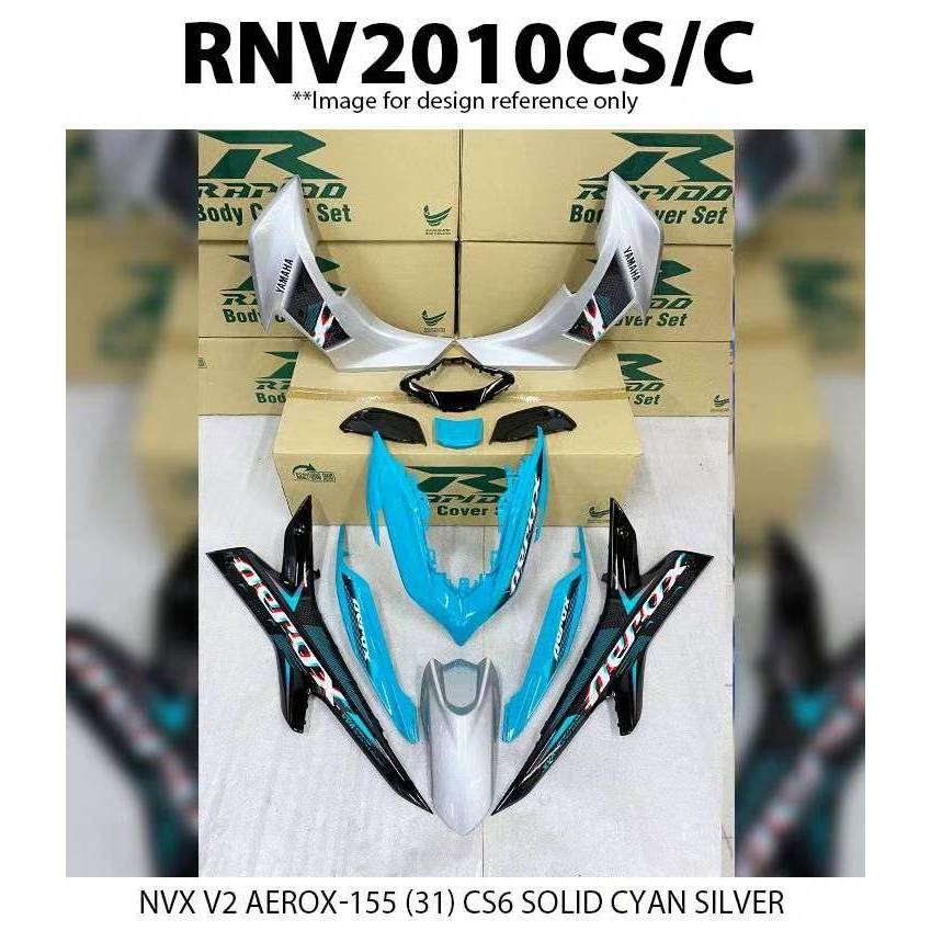 Rapido Cover Set Yamaha NVX V2 Aerox-155 (31) Blue Yellow Black Red ...