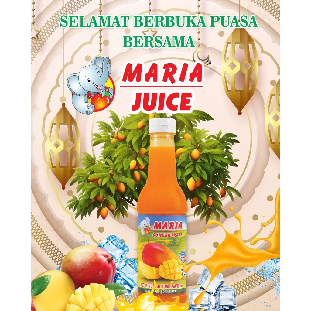 MARIA MANGO CONCENTRATE JUICE 500ML | Shopee Malaysia