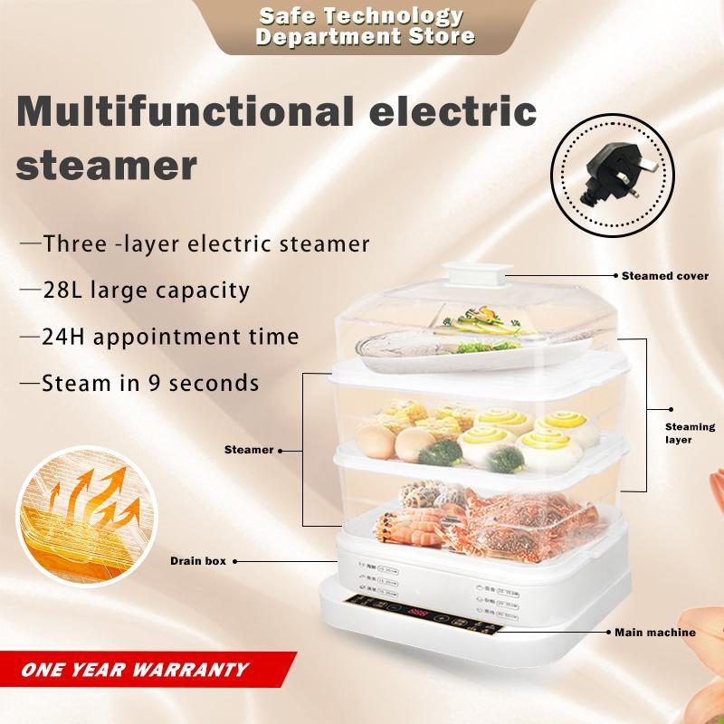 【Malaysia Spot Free Shipping】28L electric steamer smart multi cooker ...