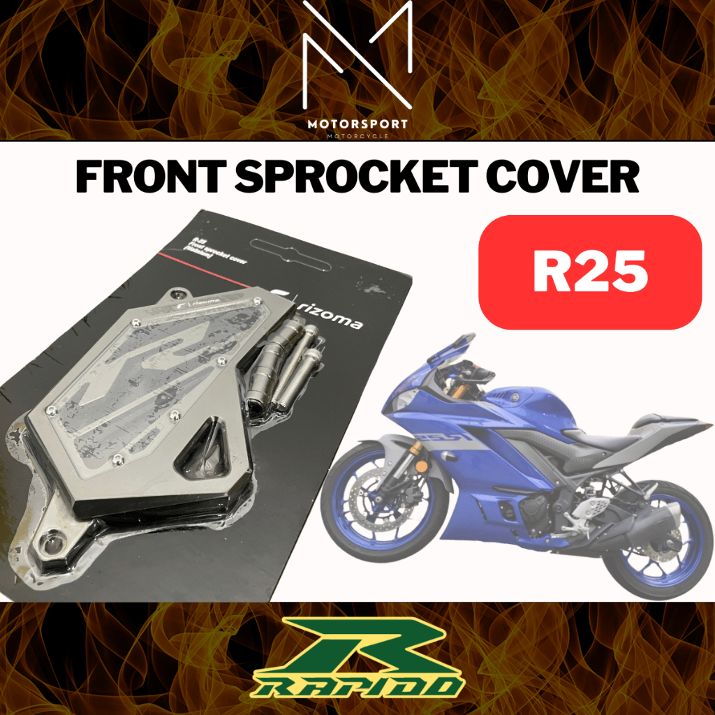 YAMAHA R25 Front Sprocket Cover Front Rear Cover Penutup Motosikal ...