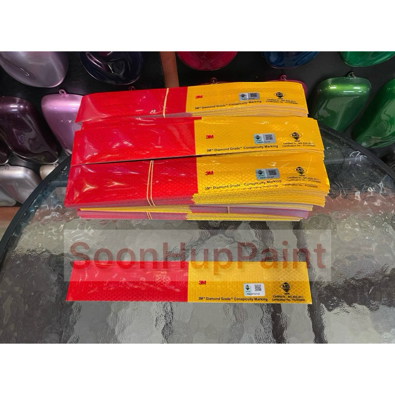 12pcs 3M Side Marking Reflector Sticker TYPE 5/J5 REFLECTIVE REFLECTOR ...