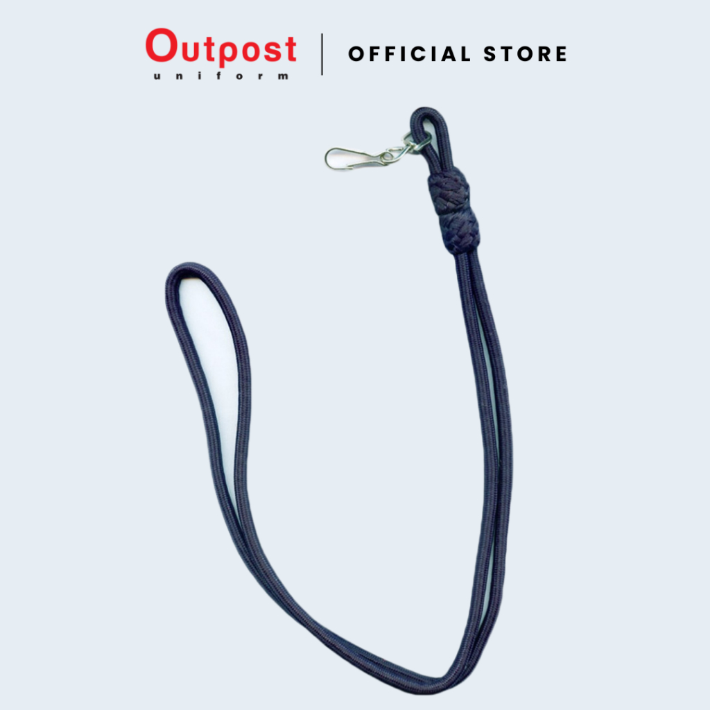Outpost Lanyard Single Knot / Tali Wisel Hitam | Shopee Malaysia