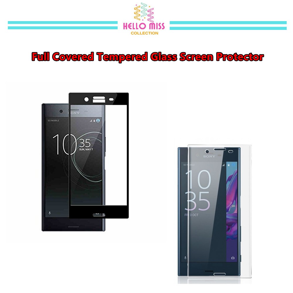 SONY XPERIA XZ PREMIUM Full Covered Tempered Glass Screen Protector ...