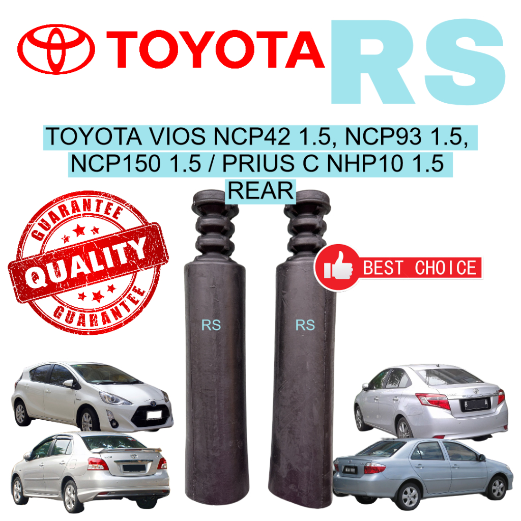 Toyota Vios NCP42 NCP93 NCP150, Prius C NHP10 Rear [48750-0D060 ...