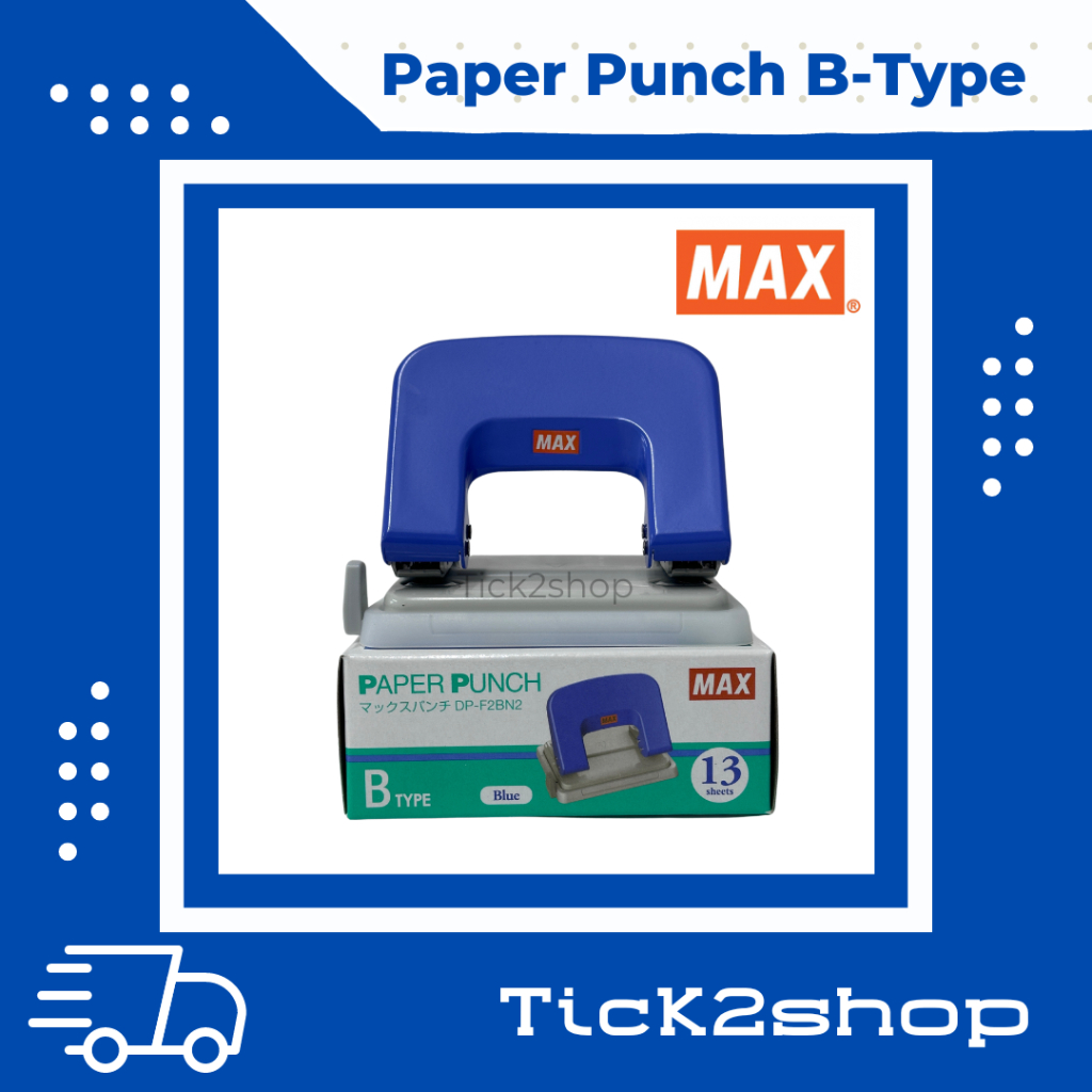 Max Paper Punch DP-F2BN2 B-TYPE (Multicolor) | Shopee Malaysia