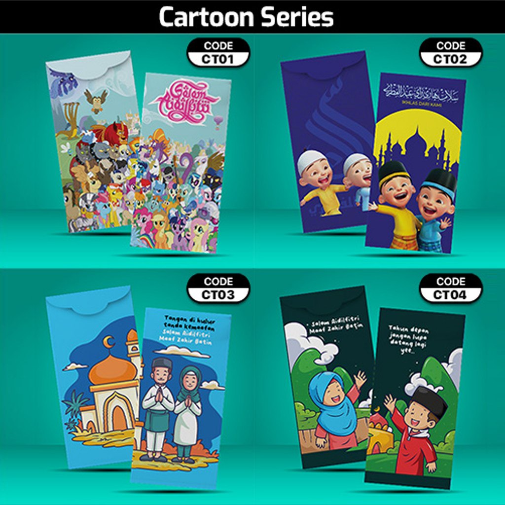 Legacy Azulmon Sampul Duit Raya 2024 Cartoon Series ( 10 keping / paket ...