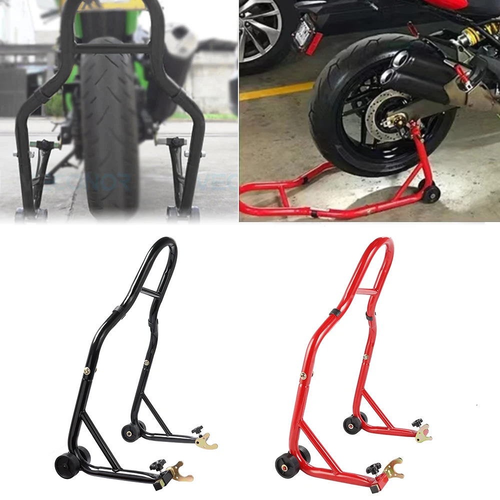 Motorcycle Rear Wheel Support Stand Wheel Stand Black Auto Wheel ...