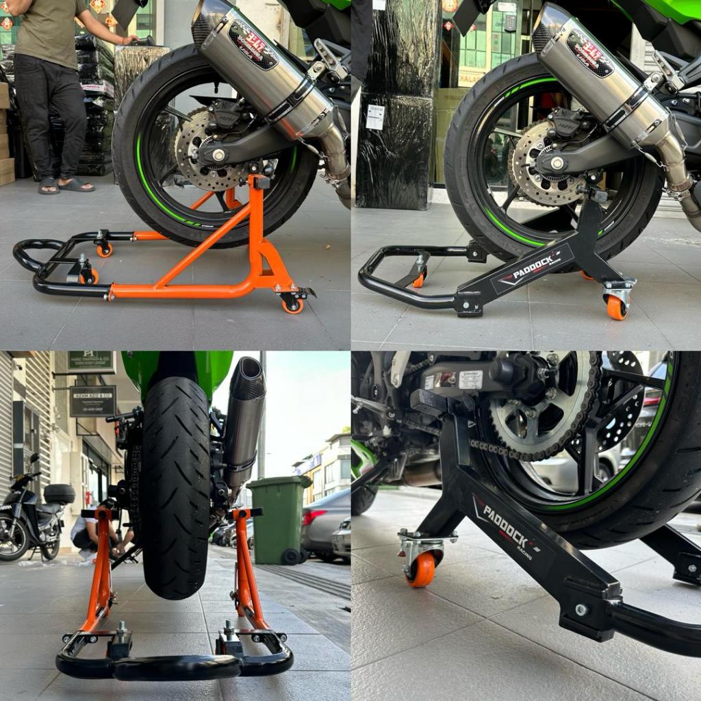 Motorcycle Paddock Stand moving Dolly Trolley Stand Universal Movable ...