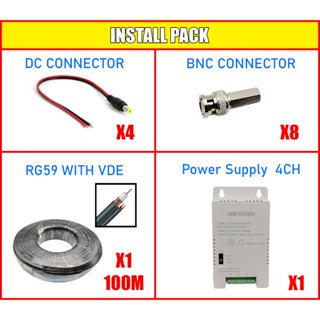 HIKVISION 2.0MP 4-CHANNEL CCTV 2MP FULL PACKAGE SET CCTV 4CH DVR ...