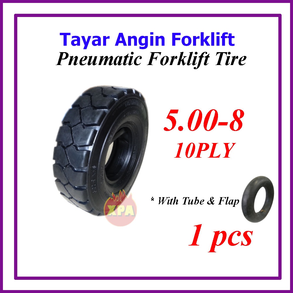 Industrial Pneumatic Forklift Tire 500-8 500x8 5.00-8 5.00x8 NHS Tayar ...