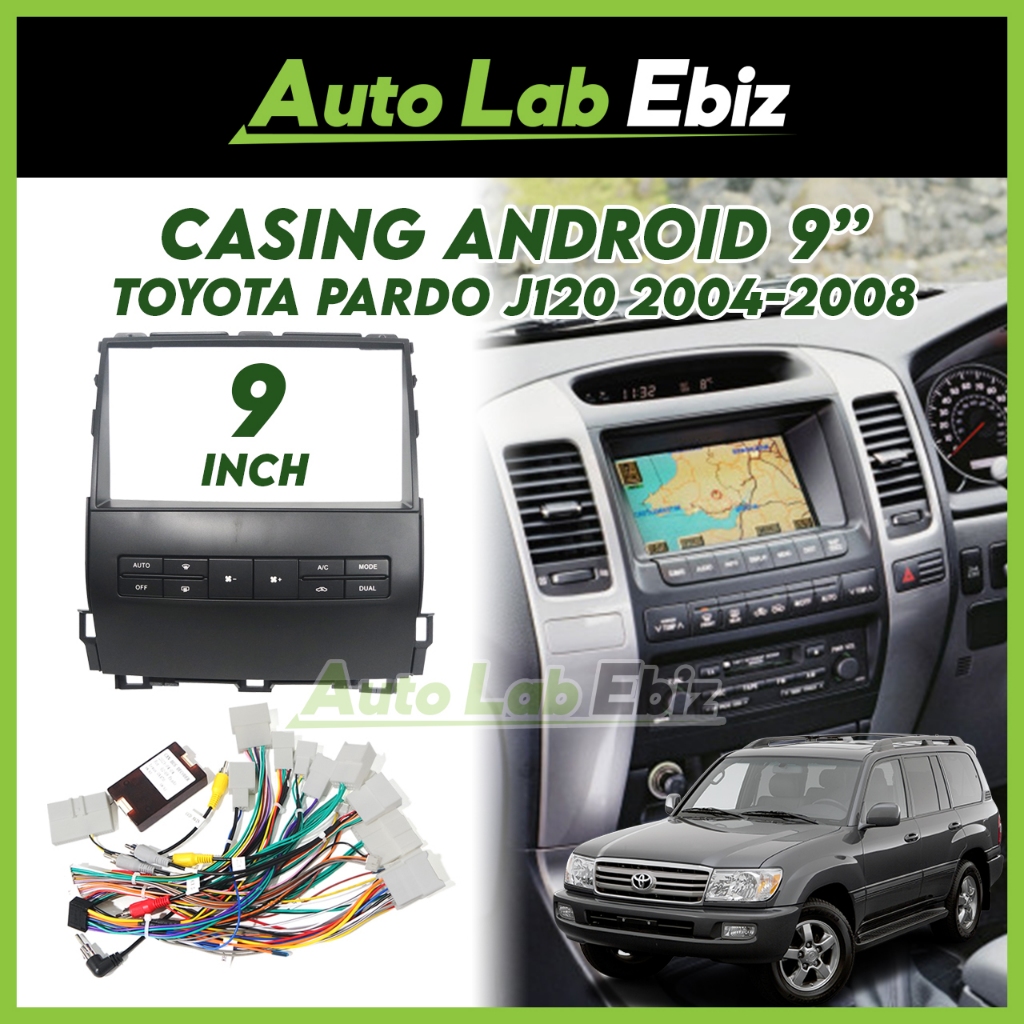 Toyota Land Cruiser J120 Prado 2004-2008 Android Player Casing 9" inch ...
