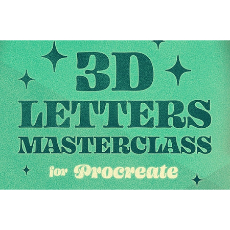 3D Letters Masterclass for Procreate By Aurelie Maron | Shopee Malaysia