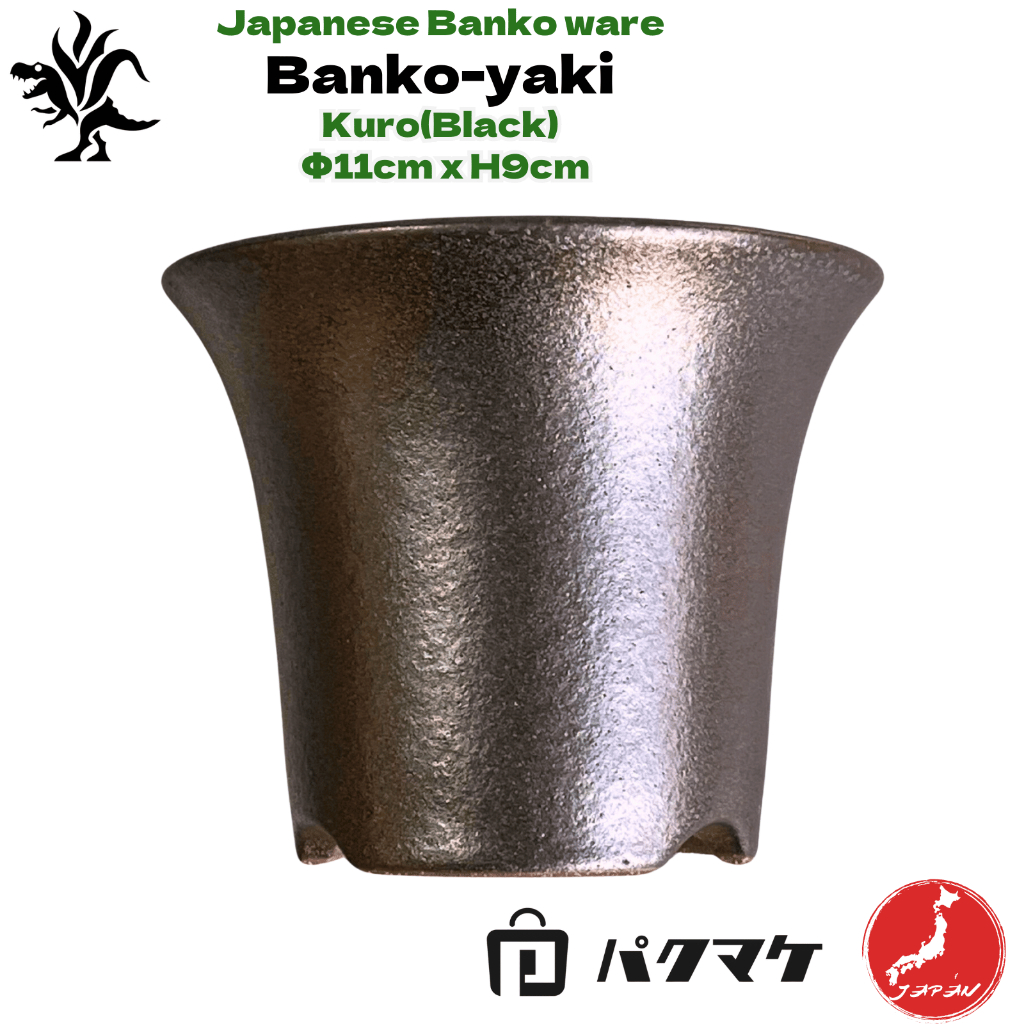 Kaiju Plant "Kuro(Black)" Japanese Banko-Yaki(Banko ware) 3.5 Pottery ...