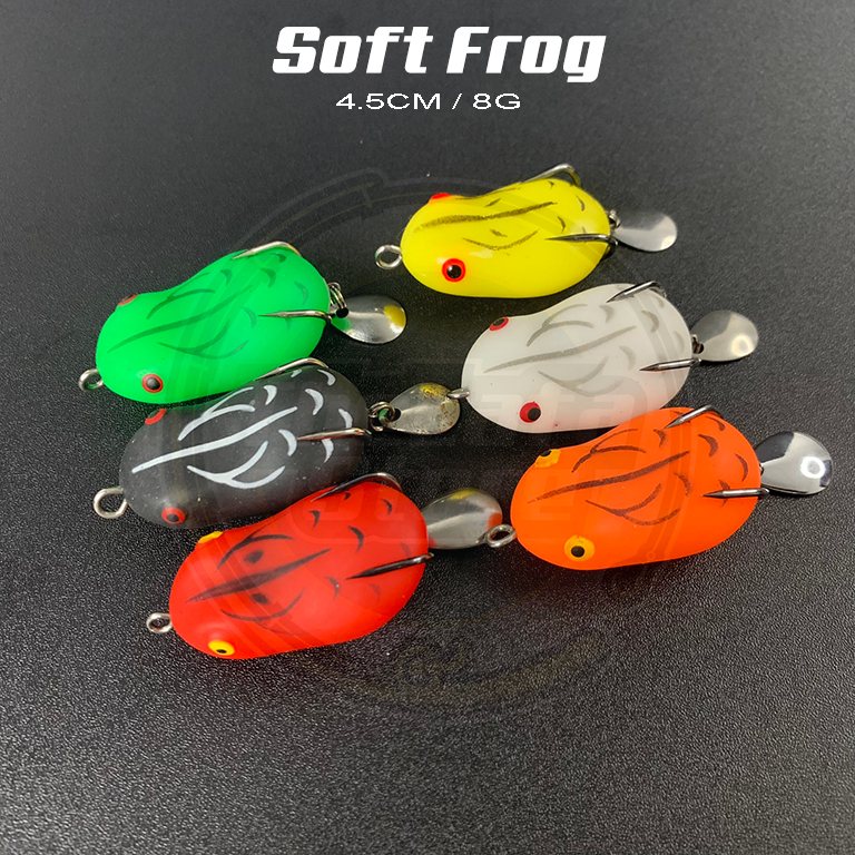 Soft frog 4.5cm/8g Katak Tipu Killer Haruan Bujuk Minnow Softbait Umpan ...