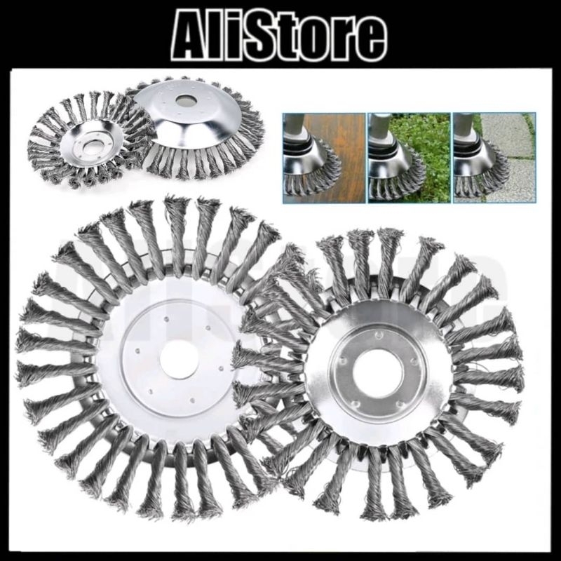 ALi Steel Wire Grass Twisted Lawn Mower Rotary Cutter Brush Cutter Bowl ...