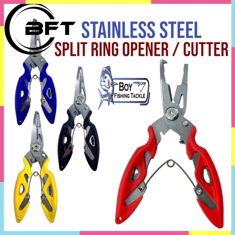 BFT STAINLESS STEEL SPLIT RING PLIER OPENER CUTTER FISHING PLIER | Shopee Malaysia