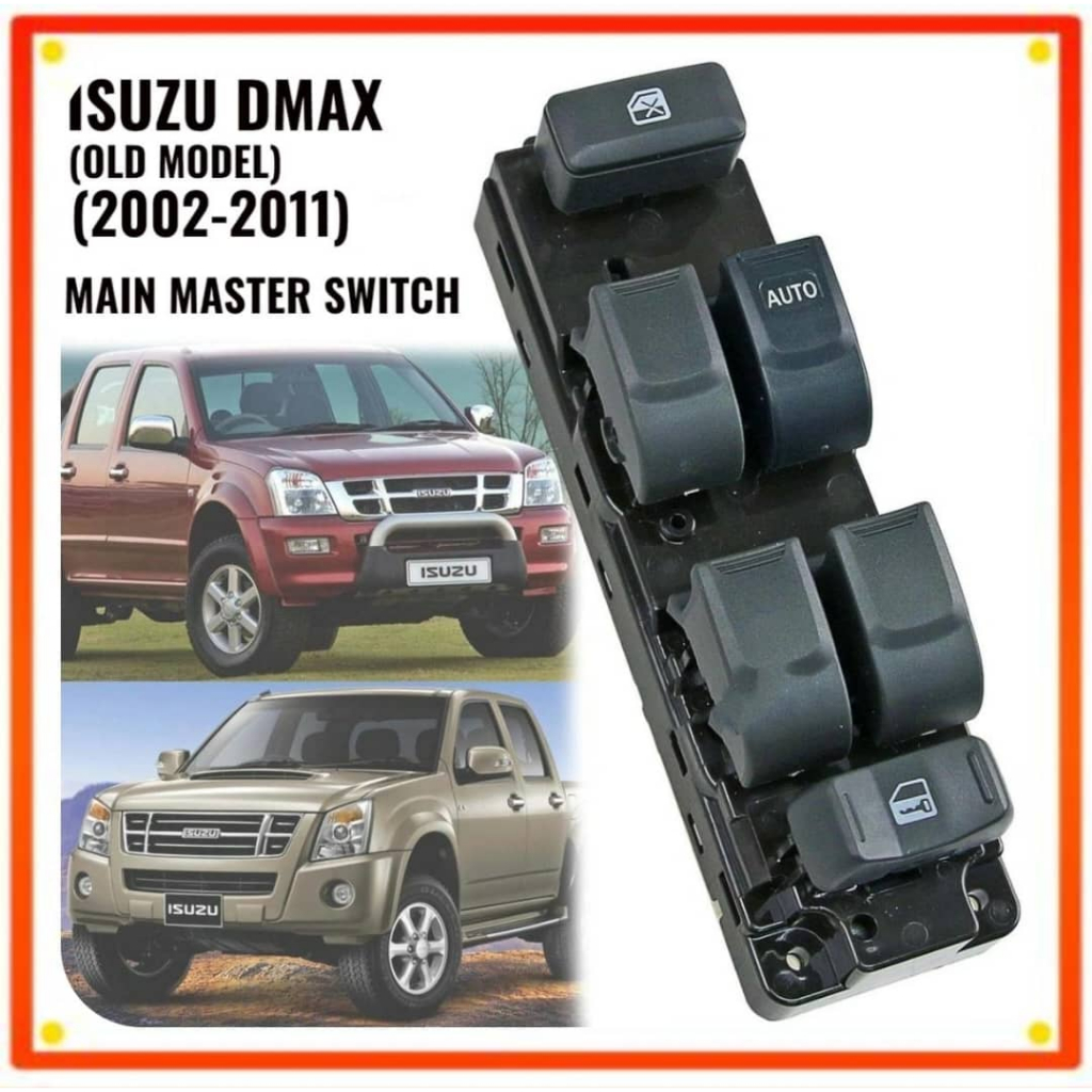 ISUZU D-MAX DMAX 2002 YEAR POWER WINDOW MAIN MASTER SWITCH PINTU CERMIN ...