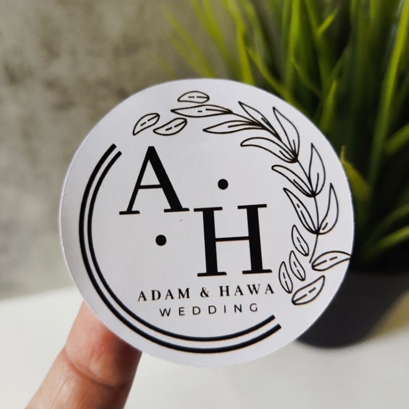 100pcs Sticker Doorgift Kahwin / Sticker Wedding / Sticker Produk ...
