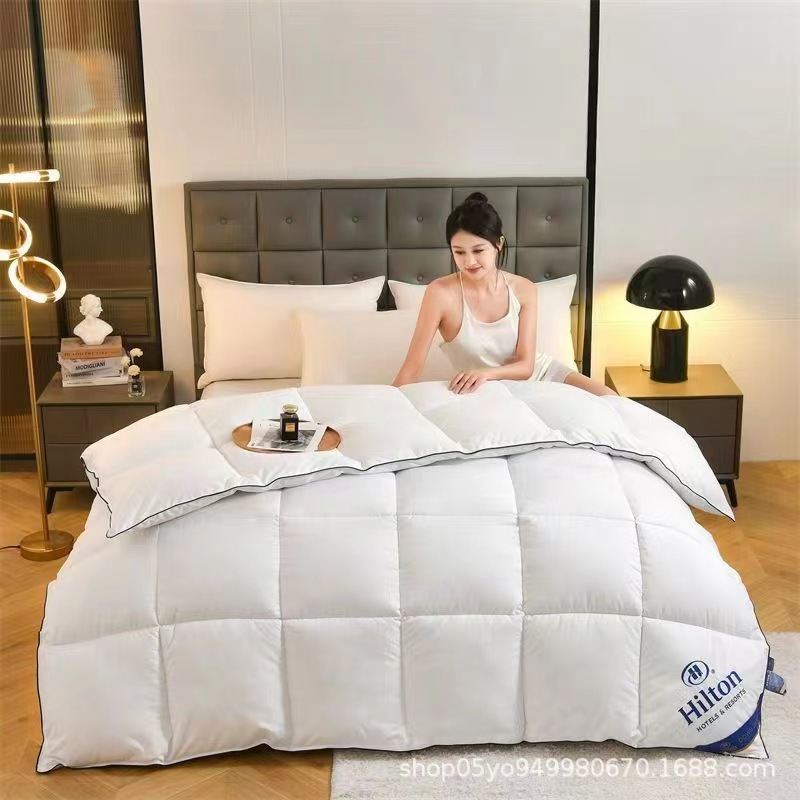 Hilton Hotel Premium Grade Quilts Comforter Blanket Pillow Set Selimut ...