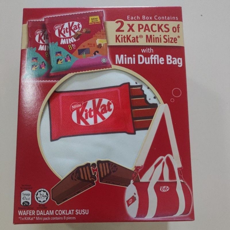Nestle KITKAT Chocolate Limited Edition Beg Sandang Mini Merah Hijau ...