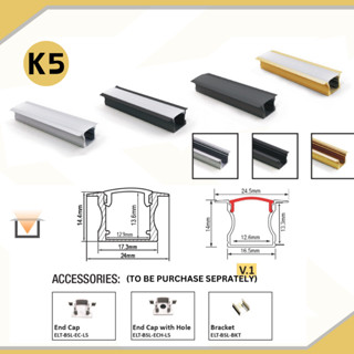 LED Profile Casing LED Channel Cover Black/Gold/Silver LED Case 3meter ...