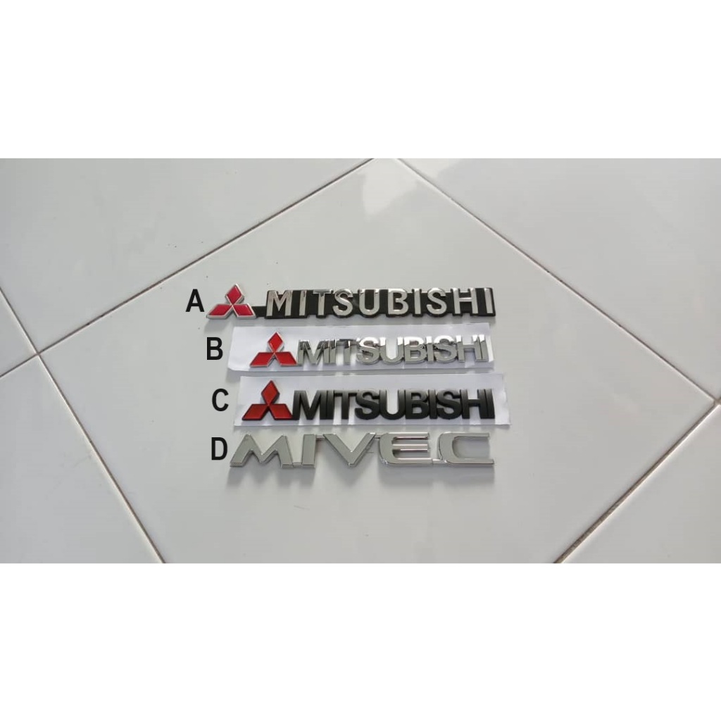 Emblems Logo Mitsubishi Mivec | Shopee Malaysia