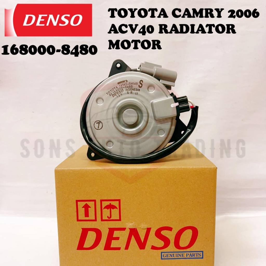 168000-8480 TOYOTA CAMRY 2006-2007 ACV40 RADIATOR FAN MOTOR (DENSO ...