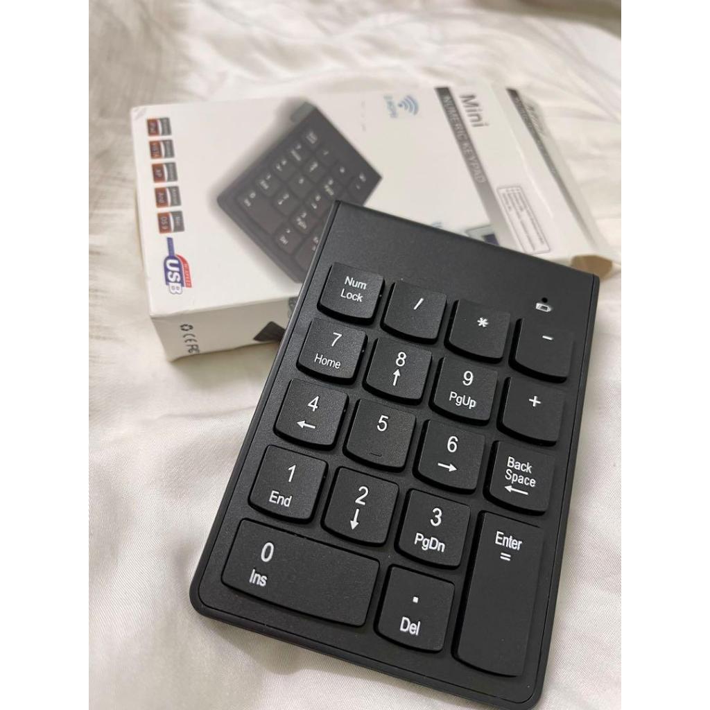 Numeric Keypad Wired USB Slim Mini Number Pad Digital Keyboard 18 Keys ...