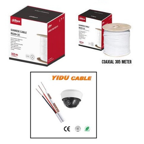 Dahua RG59+2C Coaxial & Power Lines CCTV Cable (RM 1.50/m) | Shopee ...