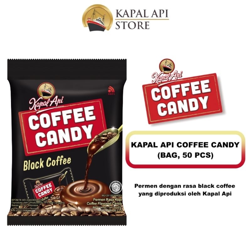 Kapal Api Coffee Candy Black Coffee Isi 50 Butir | Shopee Malaysia