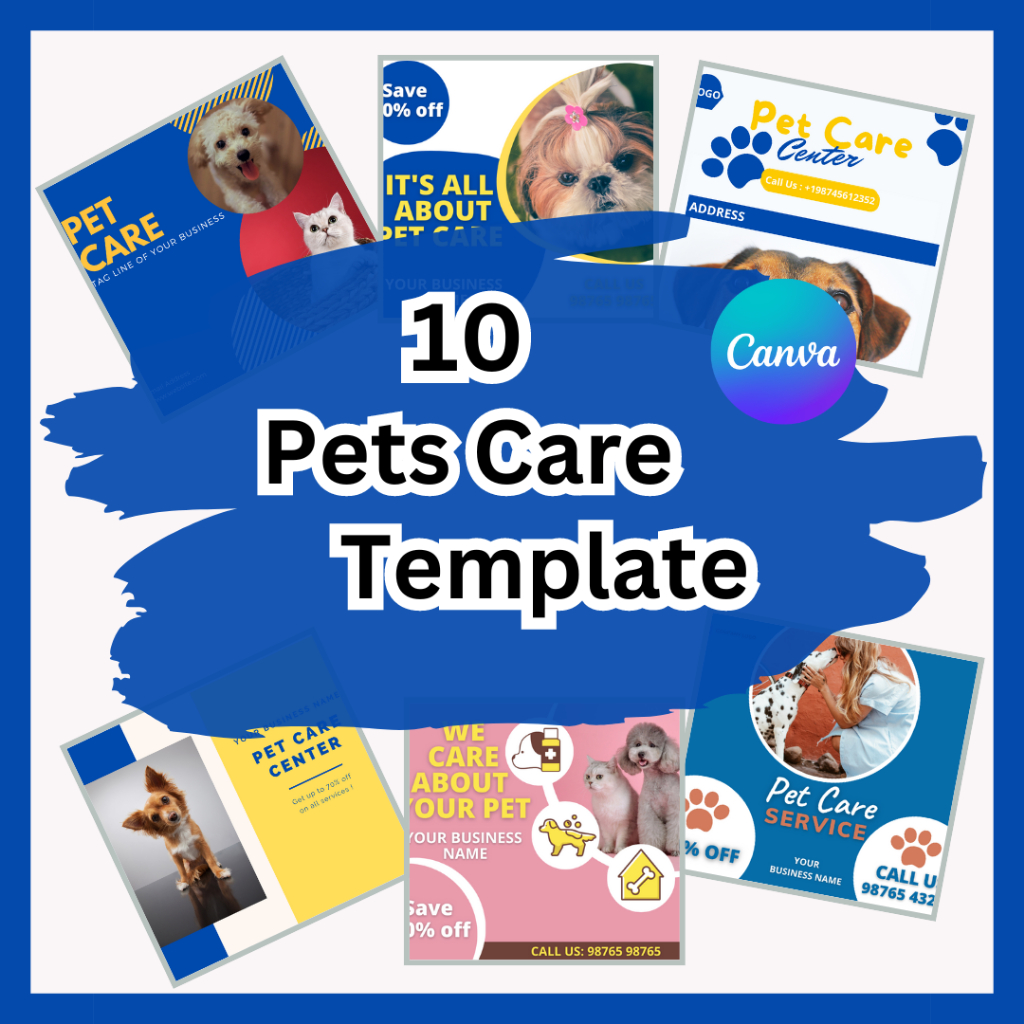 10 Pets Care Template [Canva Template] | Shopee Malaysia