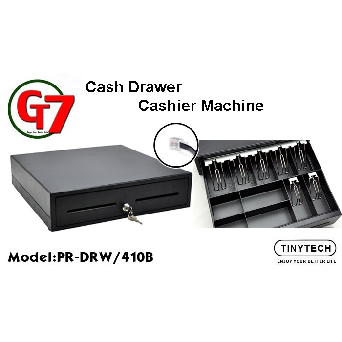 Cash Drawer Cashier Machine \ Money Box Locker RJ11 POS System 收银机 7 ...