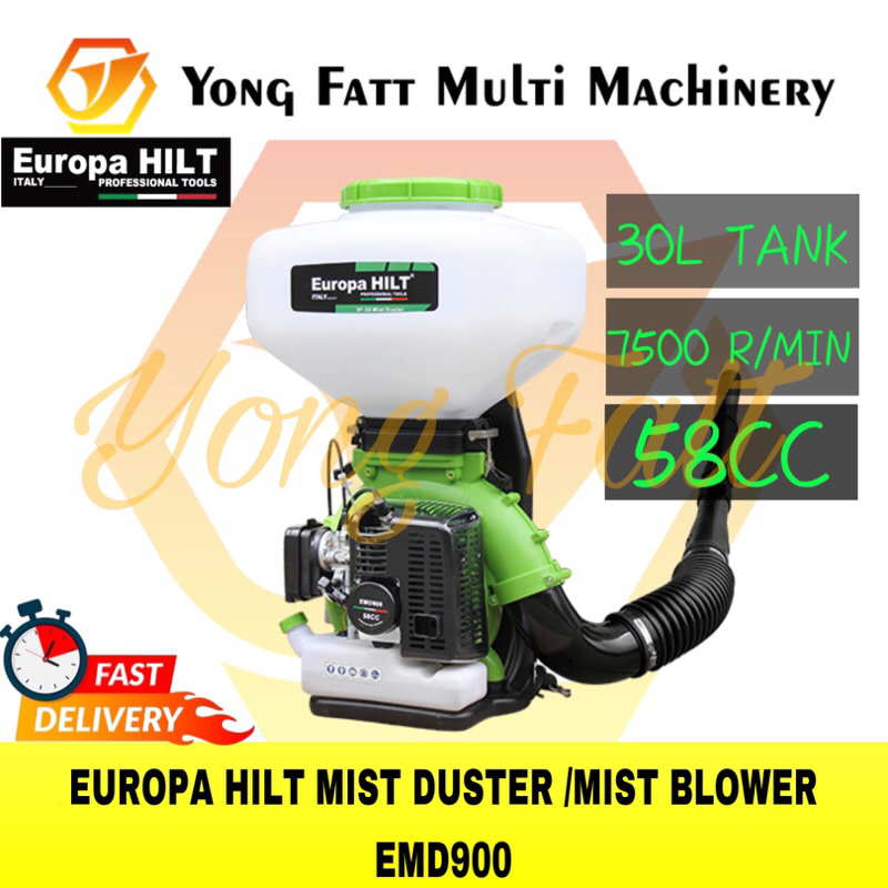 (Ready Stock) Europa Hilt EMD900 Mist-Duster Mist Blower Pump Tabur Padi 58cc (2-Stroke ...