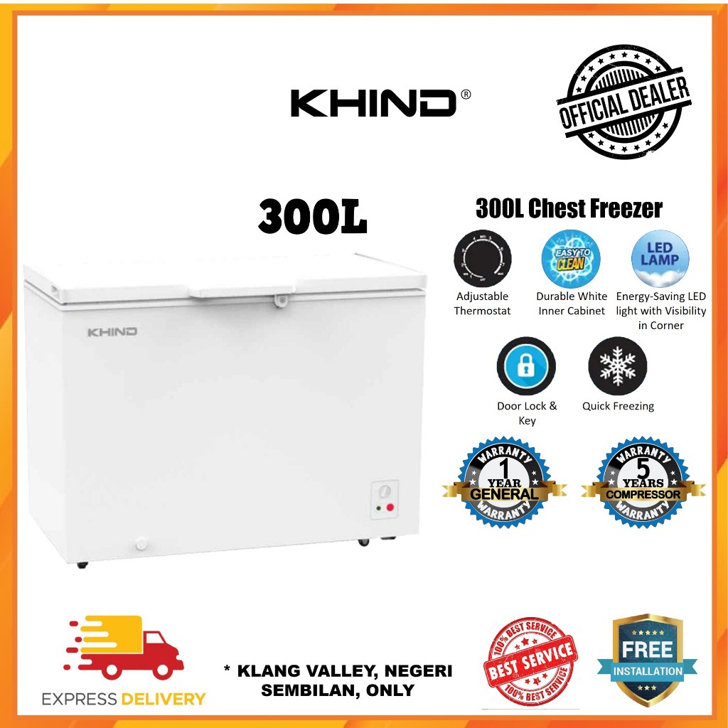 Khind 295L Chest Freezer FZ295 | Shopee Malaysia