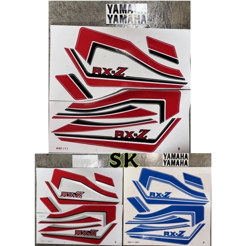 YAMAHA RXZ (1) STRIPE BODY STICKER STIKER (READY STOCK)!!! | Shopee ...