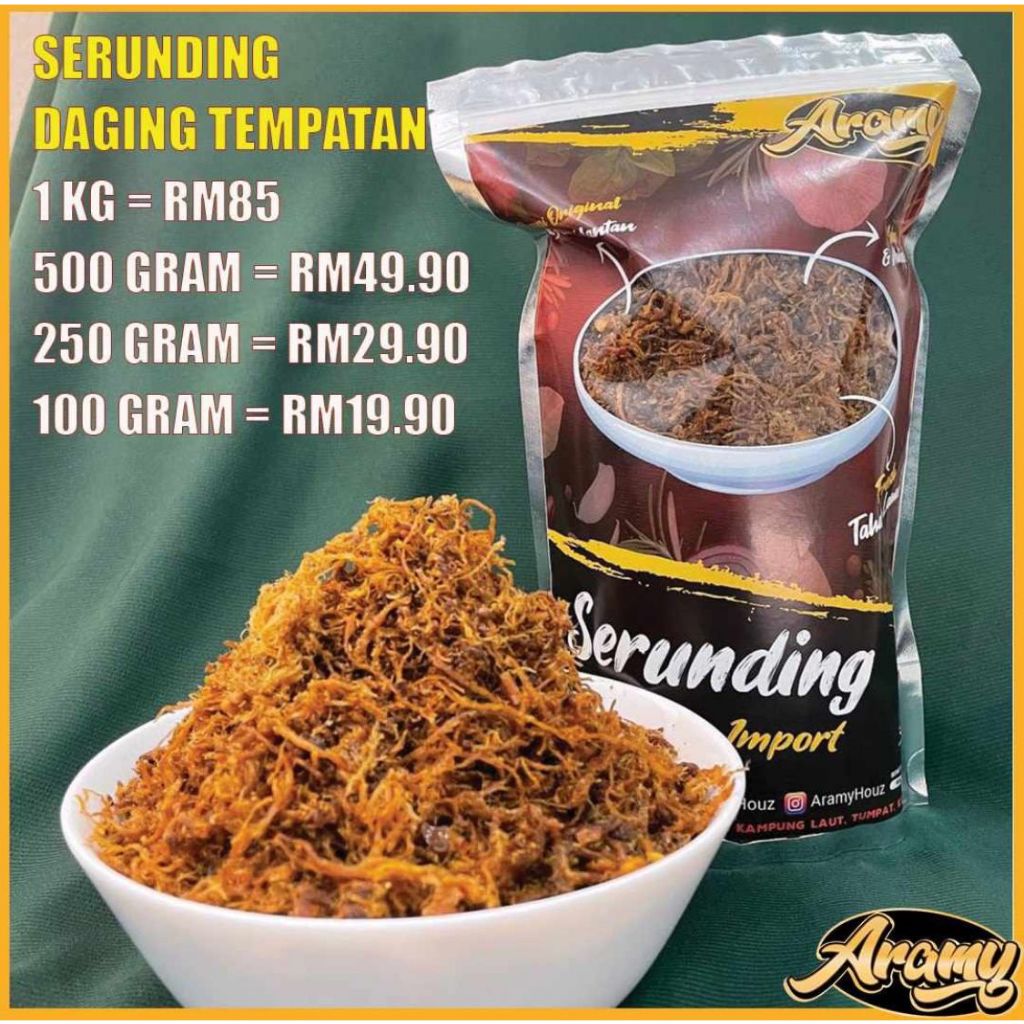 ORIGINAL ASLI Serunding Daging Tempatan | Shopee Malaysia
