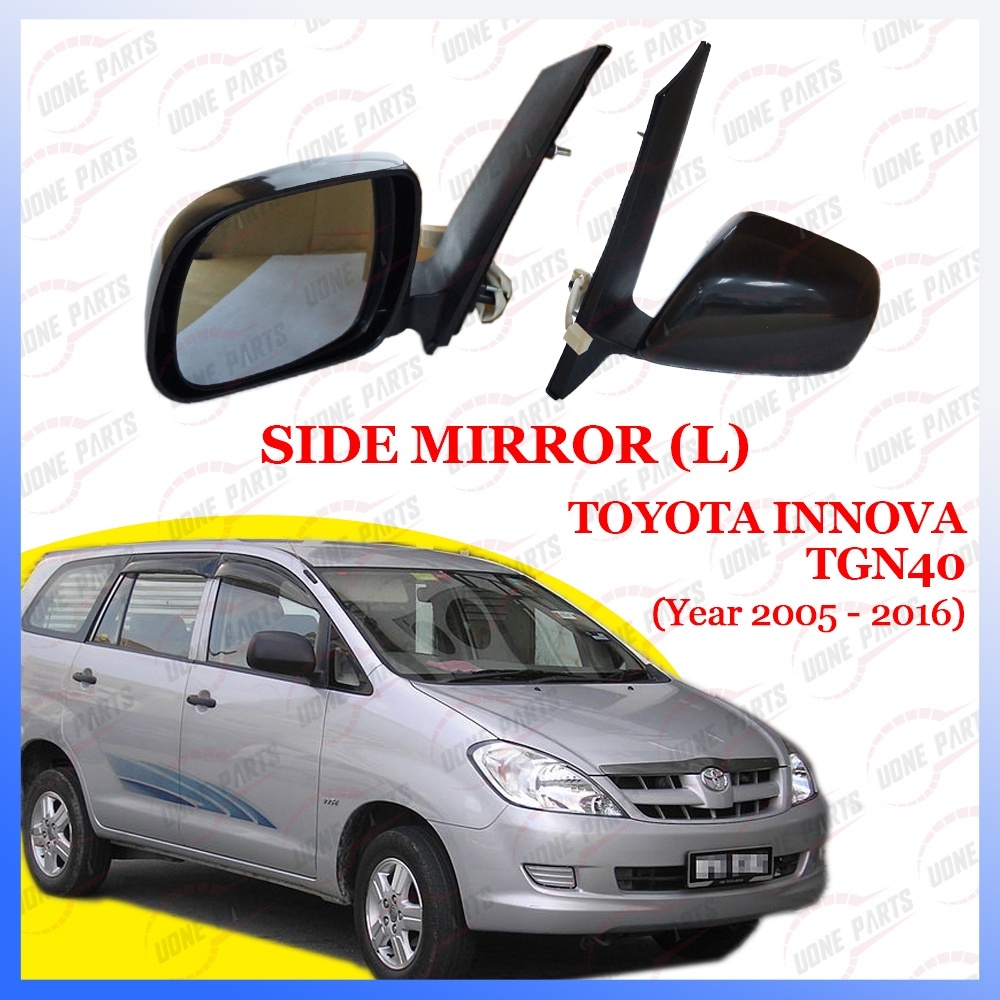 🔥TOYOTA INNOVA TGN40 SIDE MIRROR 3 PINS BLACK POWER - AUTO (Year 2005 ...