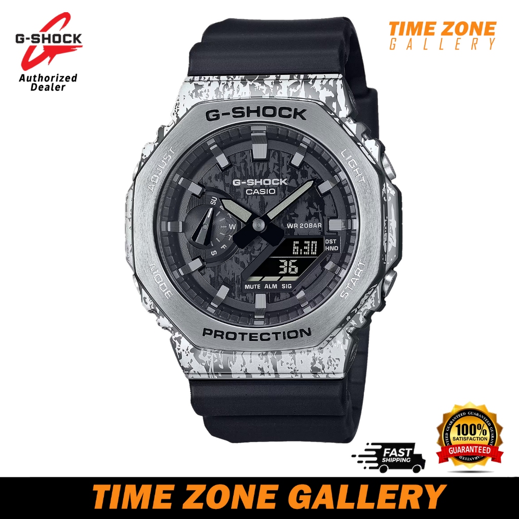 Casio G-Shock GM-2100GC-1A Octagonal Shine Series Grunge Rock Resin ...