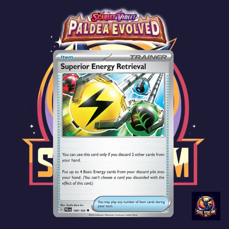Pokemon TCG Superior Energy Retrieval Paldea Evolved/Energy Retrieval ...