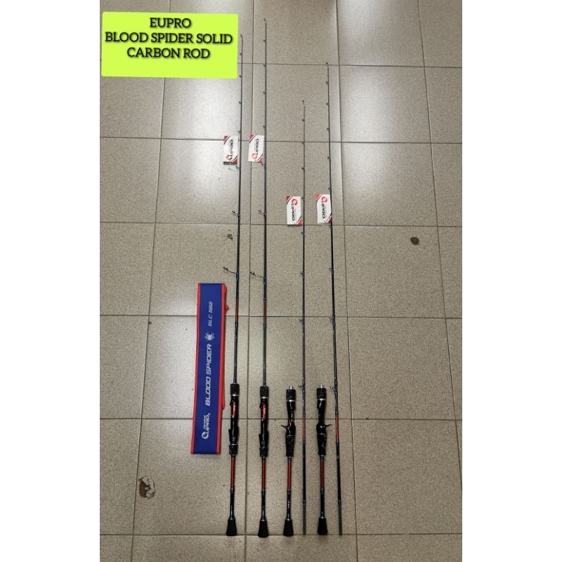 EUPRO BLOOD SPIDER SOLID CARBON FISHING ROD | Shopee Malaysia