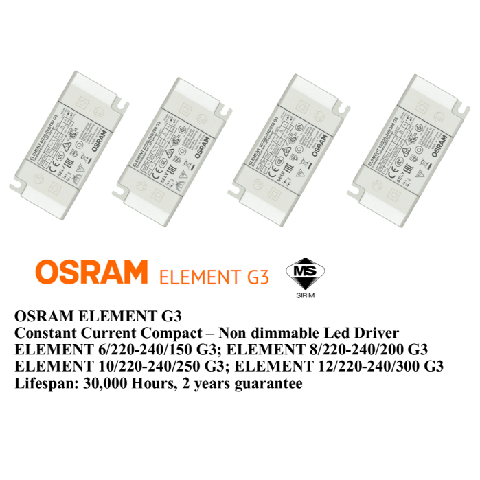 OSRAM ELEMENT G3 - Constant Current Compact – Non dimmable Led Driver ...