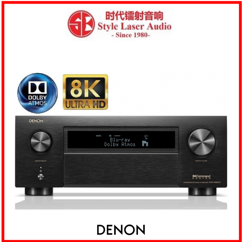 Denon AVR-X6800H 11.4Ch 8K Atmos Network AV Receiver Made In Japan ...