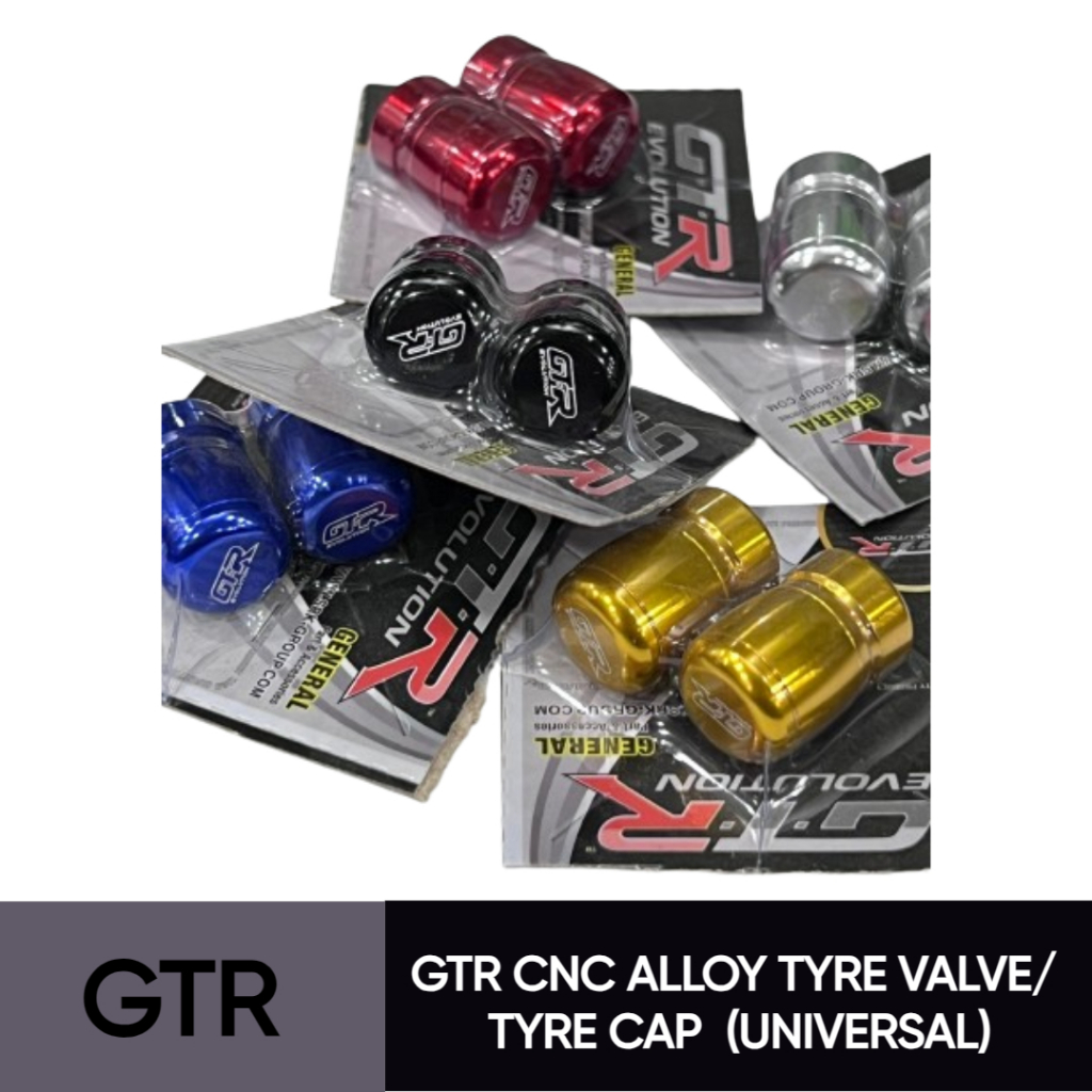 GTR CNC ALLOY TYRE VALVE/ TYRE CAP (UNIVERSAL) | Shopee Malaysia