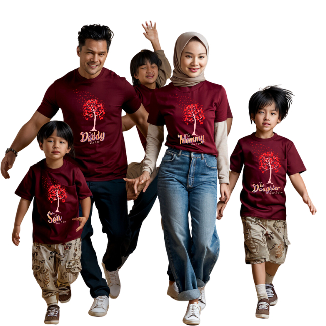 Trending Family Tshirt Baju set Family Set 100% Cotton | Shopee Malaysia