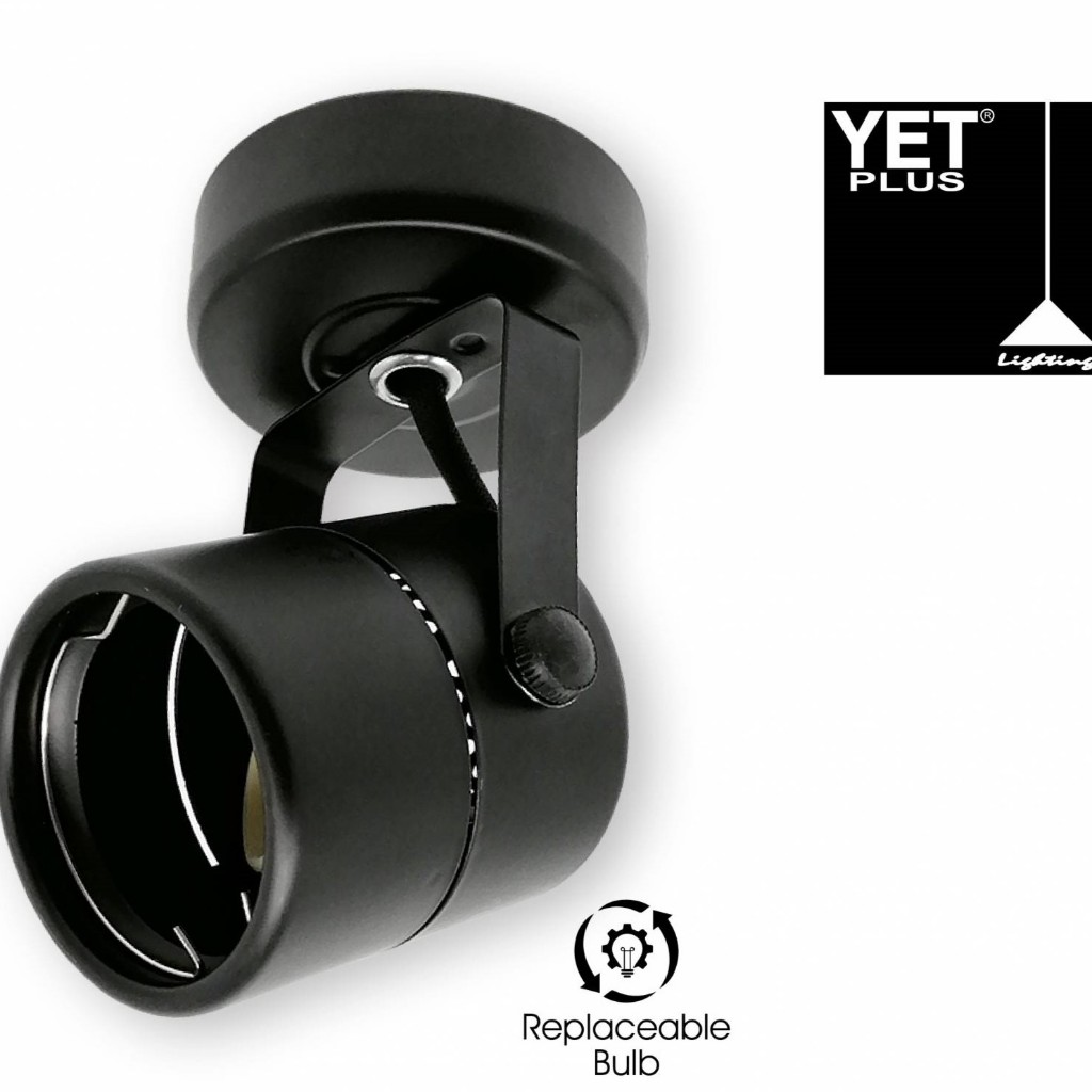 YETPlus YE29-D + 8W GU10 Bulb Aluminium Round Base Surface Mounted ...